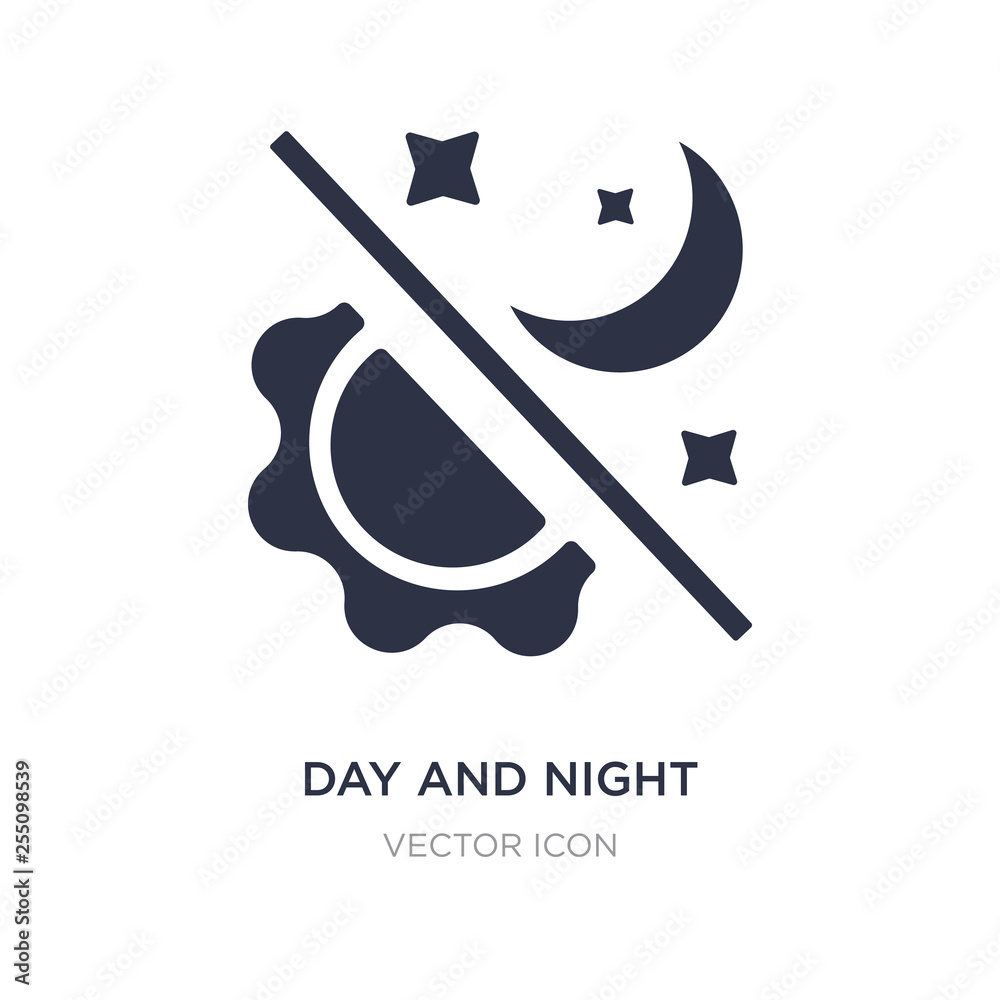 day and night icon on white background. Simple element illustration ...