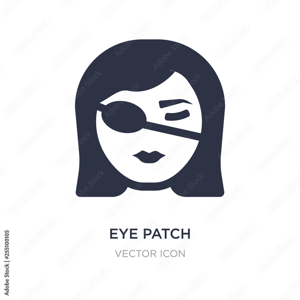 eye patch icon on white background. Simple element illustration from ...