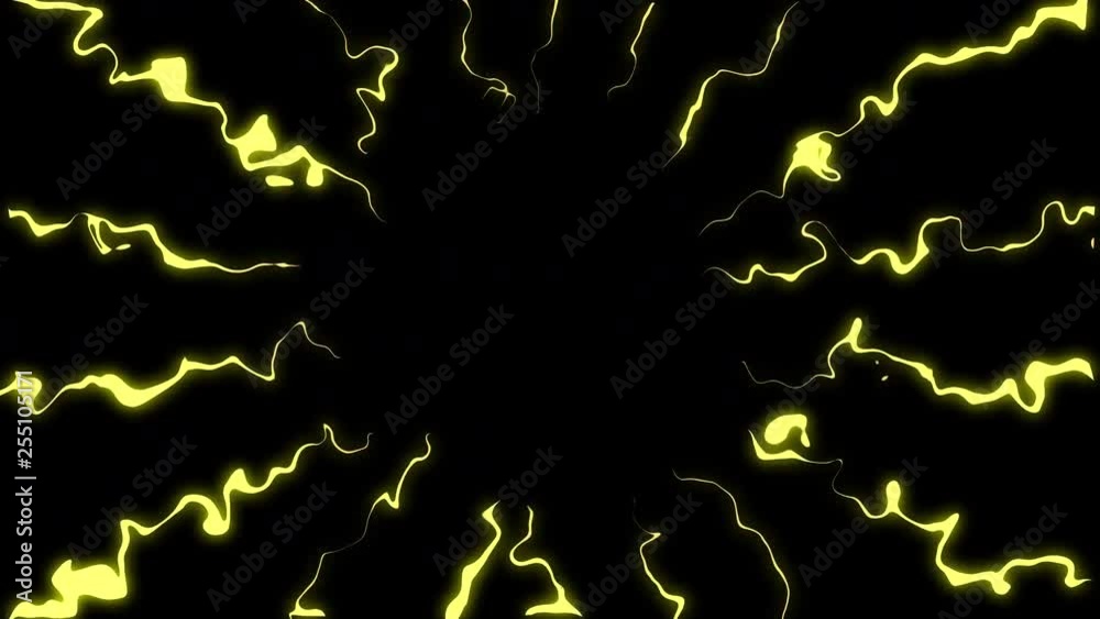 Anime For Cartoon Background Yellow Colors. Loop Animation Manga Style ...