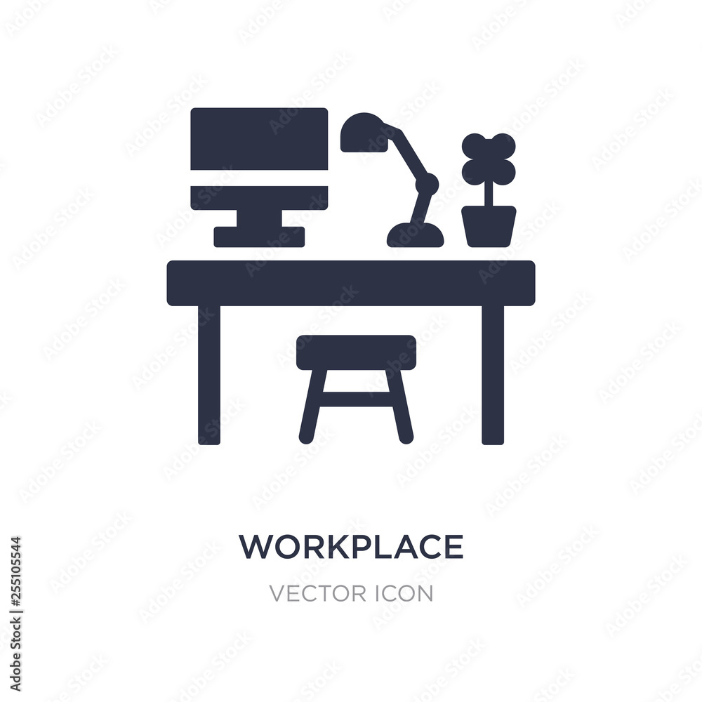 workplace icon on white background. Simple element illustration from ...