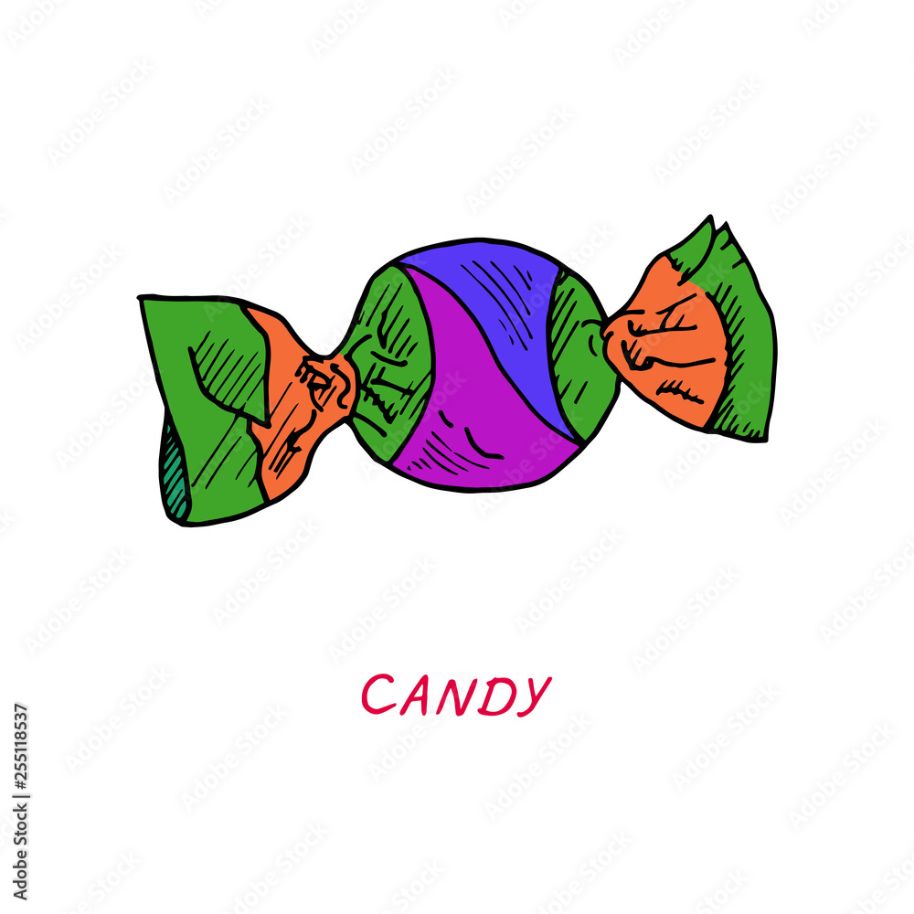 Wrapped Candy Drawings