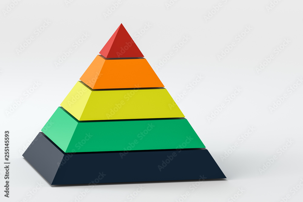 3d model pyramid, 3d rendering Stock Illustration | Adobe Stock