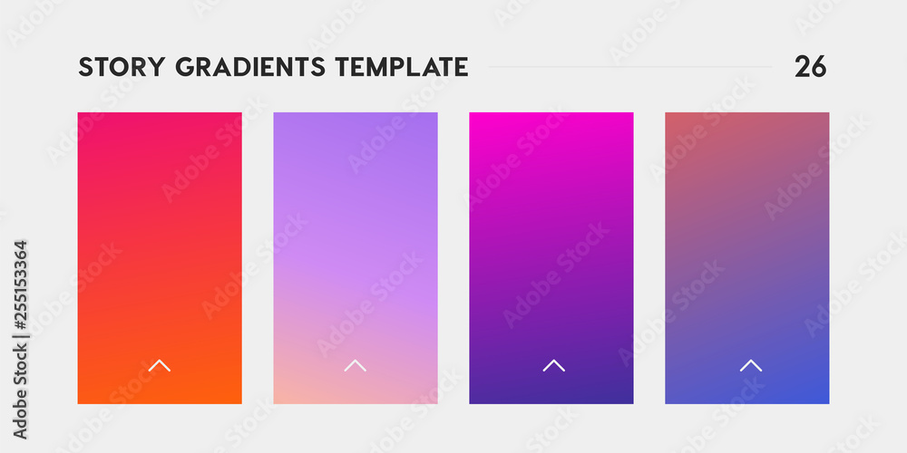Gradient template for social media Stock Vector | Adobe Stock