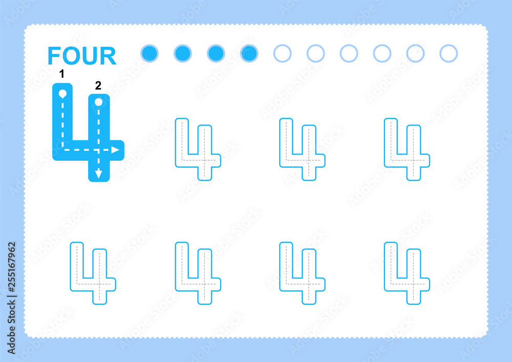 Free handwriting pages for writing numbers Learning numbers, Numbers ...