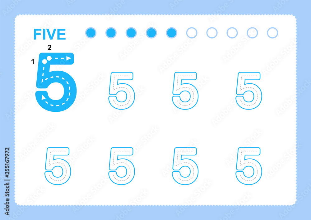 Free handwriting pages for writing numbers Learning numbers, Numbers ...