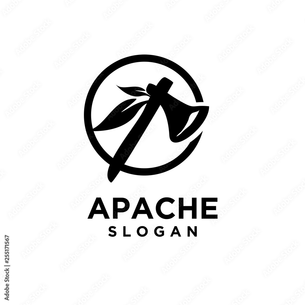 native tomahawk logo icon designs vector illustration template Stock ...