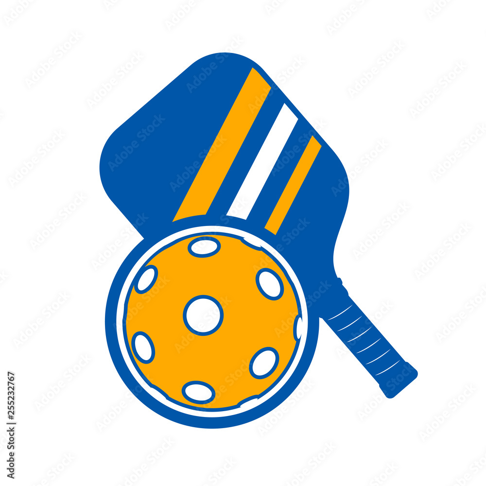 Pickleball symbol design Stock Vector | Adobe Stock