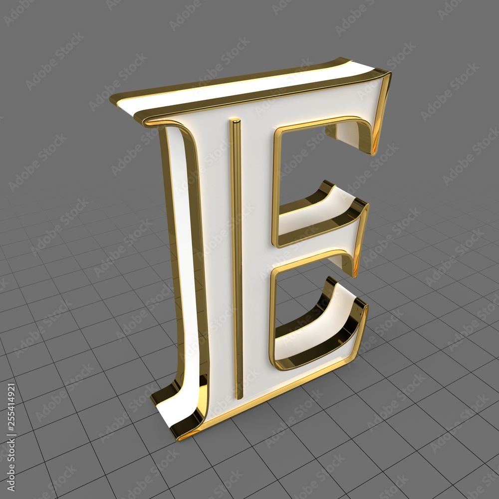 Letter E Stock 3D asset | Adobe Stock