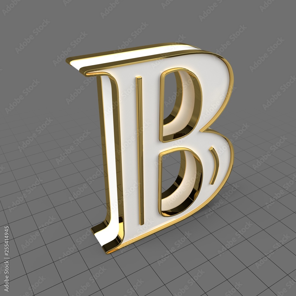 Letter B Stock 3D asset | Adobe Stock