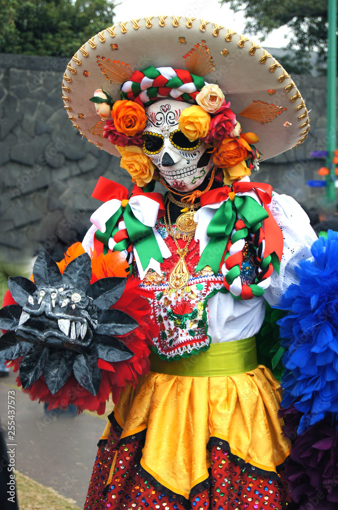 Fotografia do Stock: Caracterización de una Catrina. El día de muertos ...
