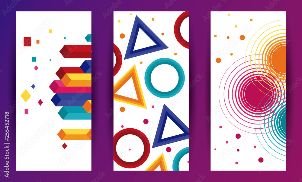 Color cards concept Stock Vector | Adobe Stock