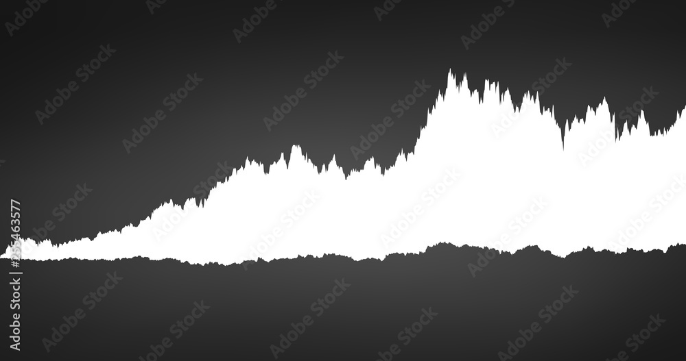 infographic of spectrum white noise sound waveform, chart, graph ...