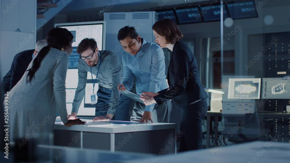 Engineers Meeting in Technology Research Laboratory: Engineers ...