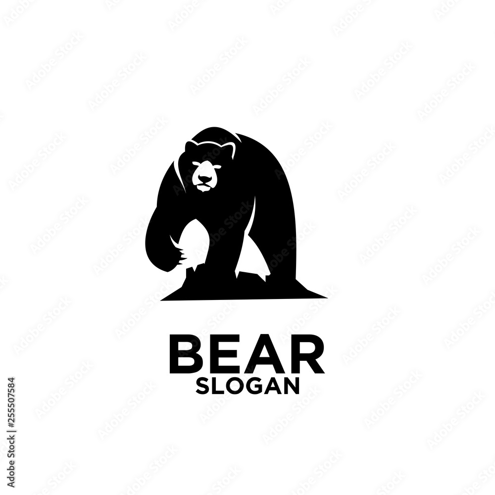 Bear logo icon designs vector illustration template Stock Vector ...
