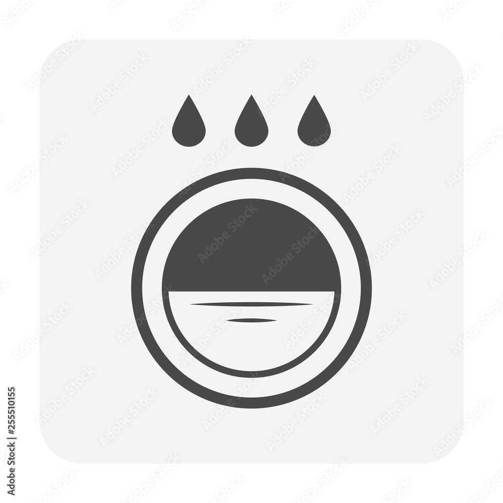 Rainwater run into sewer line vector icon consist of drain pipe or ...