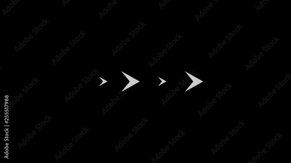 Vidéo Stock Arrows moving left to right. Abstract CGI animated motion ...
