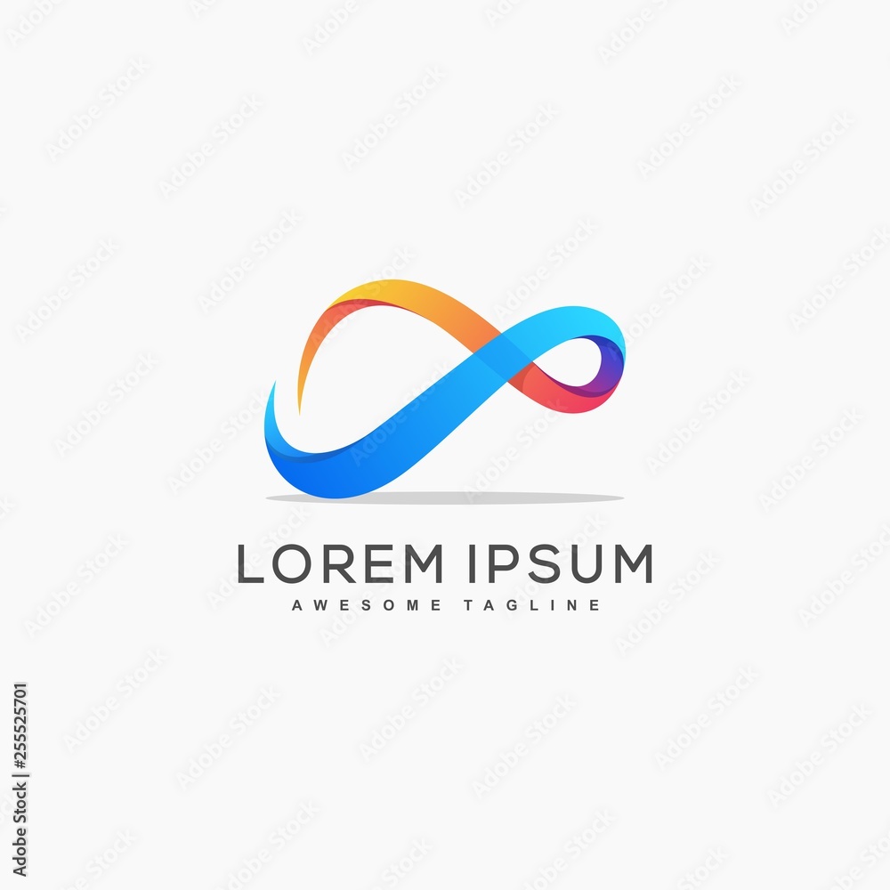 Infinity Concept illustration vector Design template Stock Vector ...