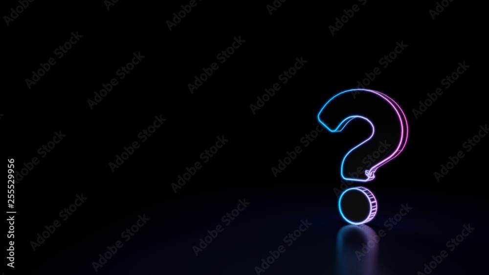 Poster 3d icon of question mark – Tableau | Europosters