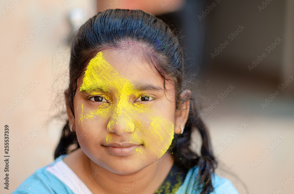 Fashion Model Girl colorful face paint. Beauty fashion art portrait of ...