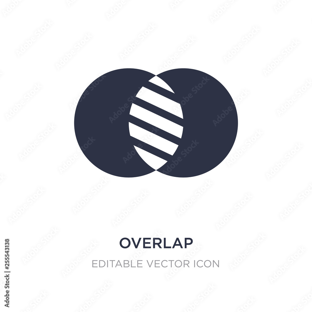 overlap icon on white background. Simple element illustration from ...