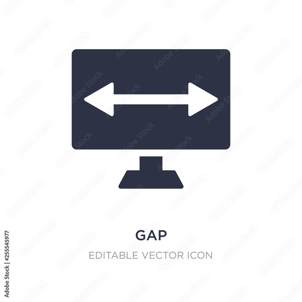 gap icon on white background. Simple element illustration from UI ...