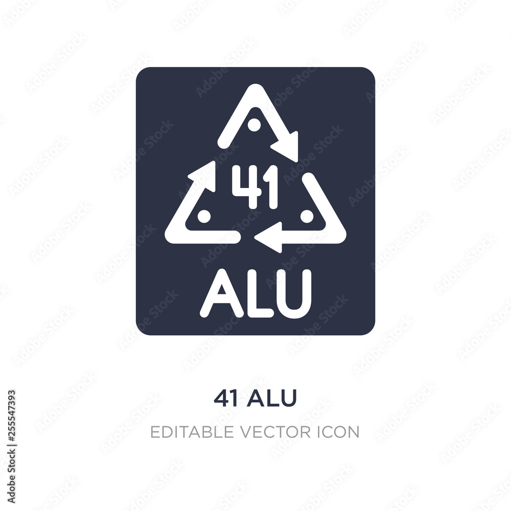 41 alu icon on white background. Simple element illustration from UI ...