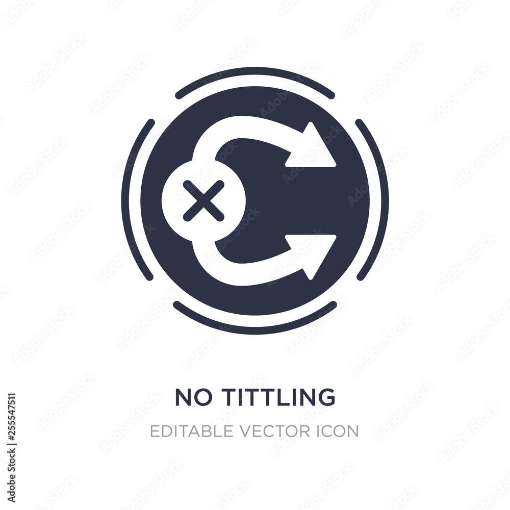 no tittling icon on white background. Simple element illustration from ...