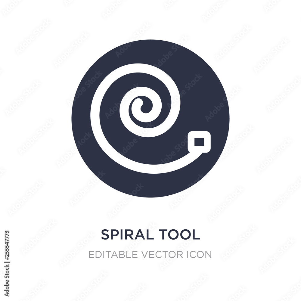 spiral tool icon on white background. Simple element illustration from ...