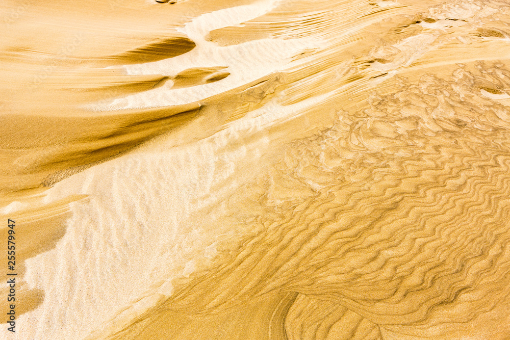 Sand pattern at sand dunes, Te Paki, Northland, North Island, New ...
