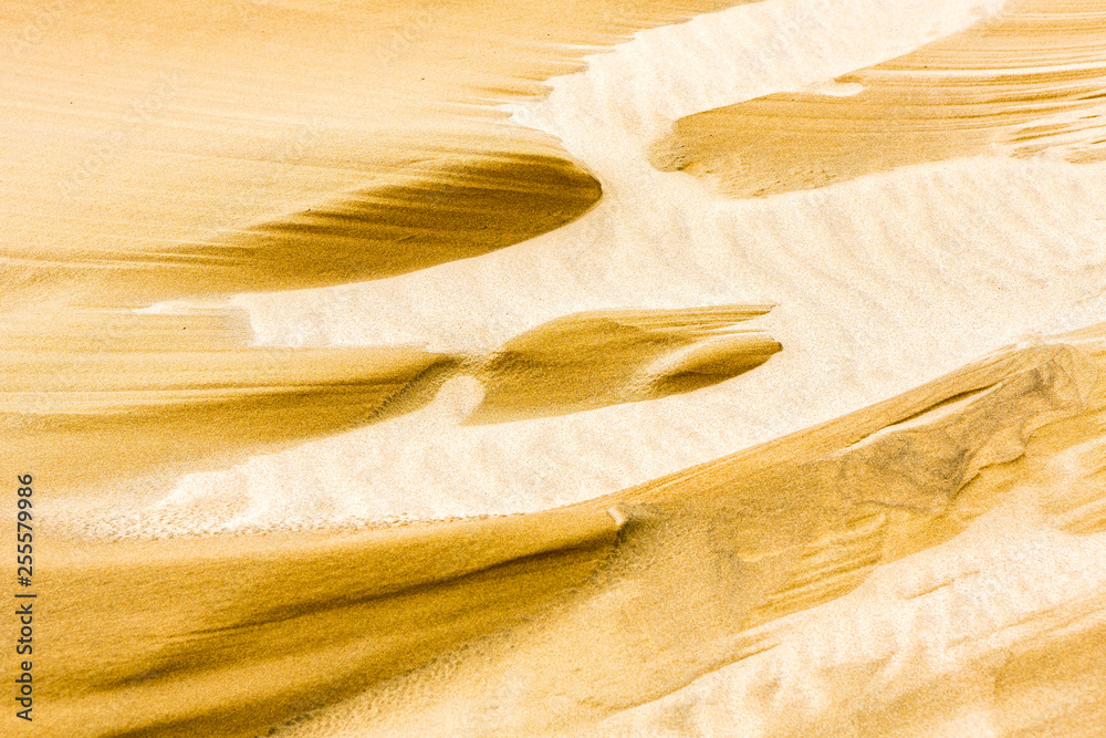 Sand pattern at sand dunes, Te Paki, Northland, North Island, New ...