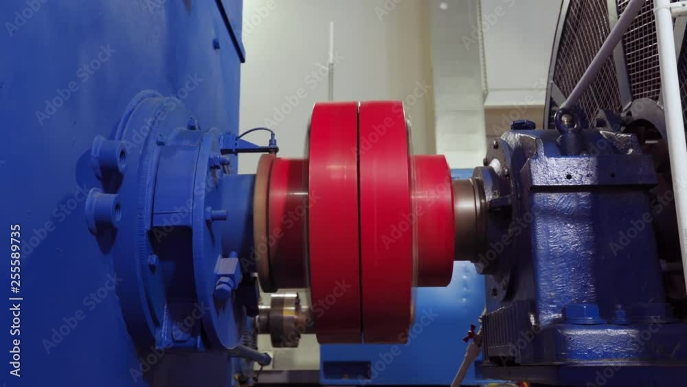 Smooth start of the high-voltage electric motor. Rotation of the ...