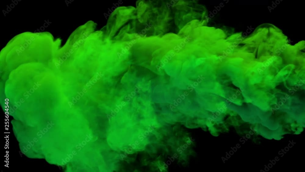 Colored torch smoke. Separated on pure black background, contains alpha ...