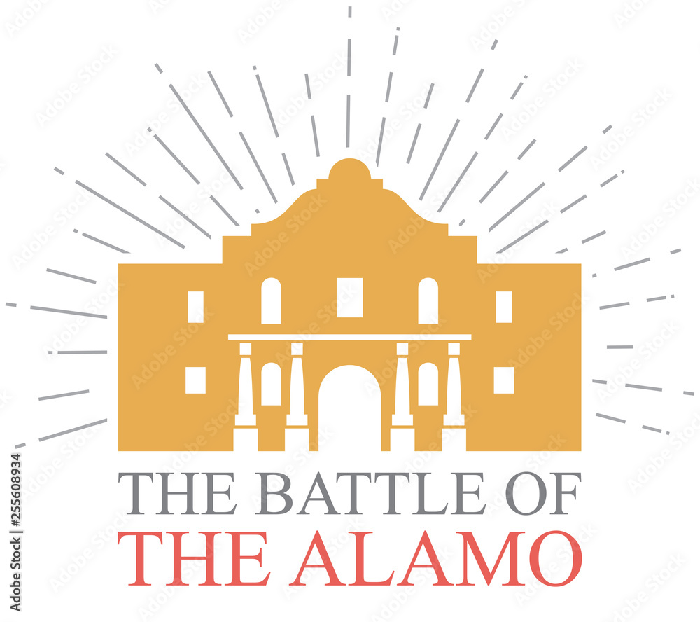 The Battle of the Alamo design Stock Vector | Adobe Stock