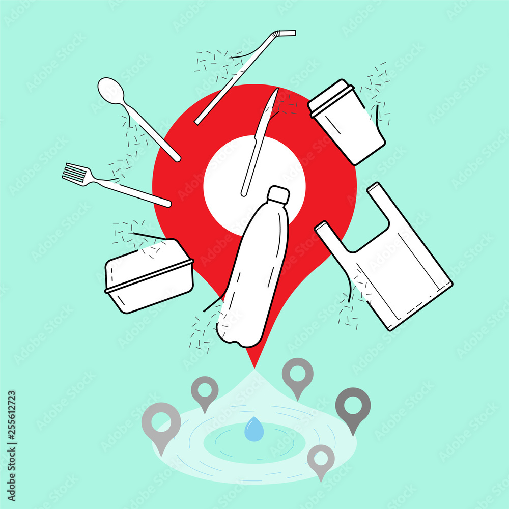 Poster Microplastic pollution concept – Wall Art | UkPosters