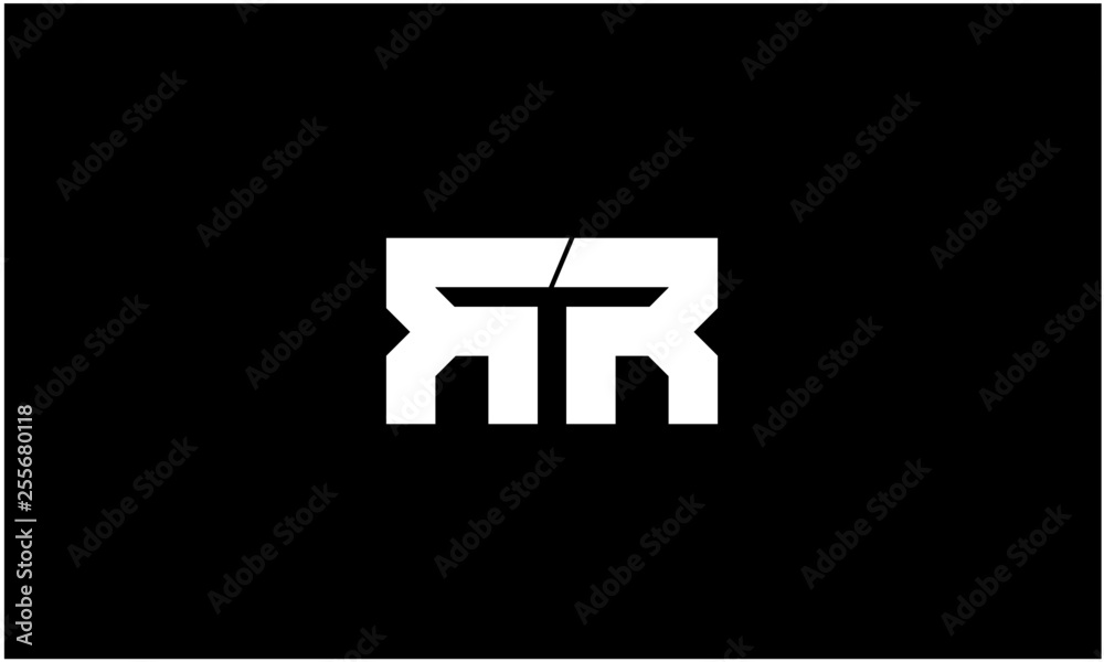 R, RR Letter Alphabet Text Font Icon Graphic Logo Design with Creative ...