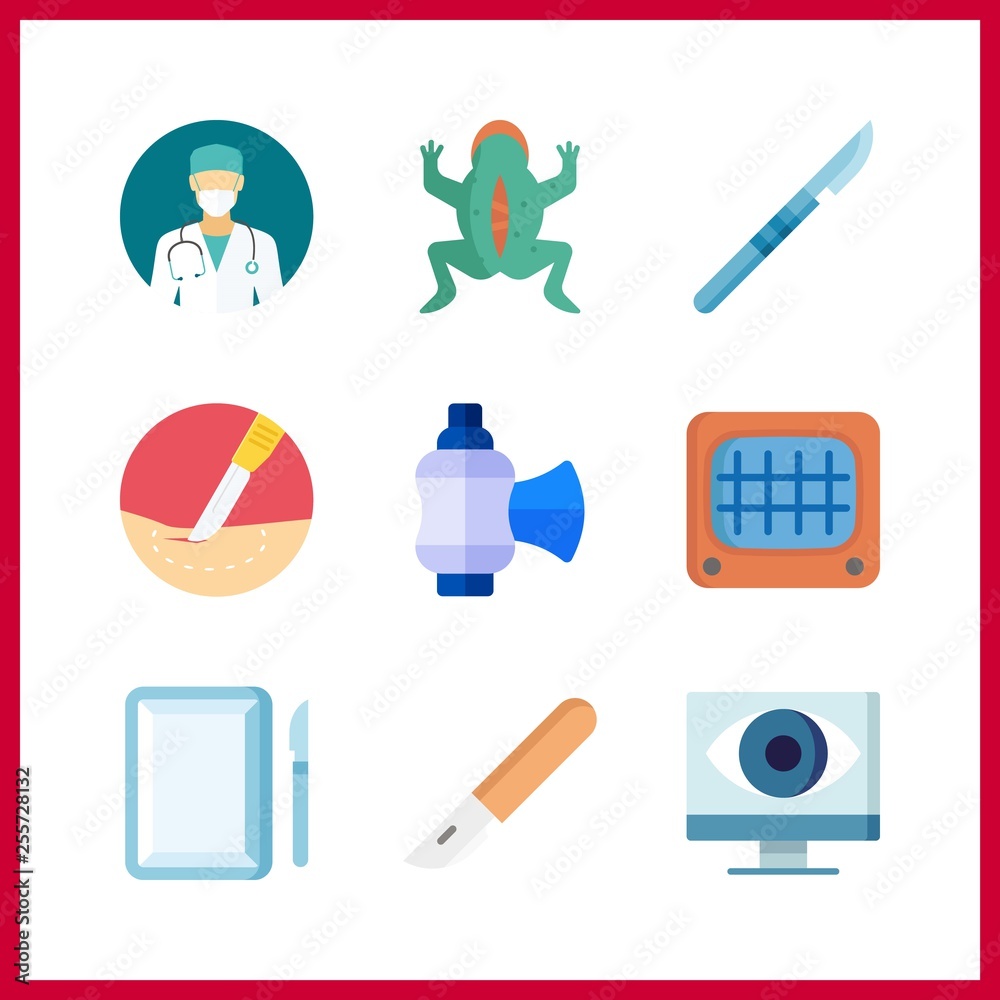 9 operation icon. Vector illustration operation set. monitoring and ...