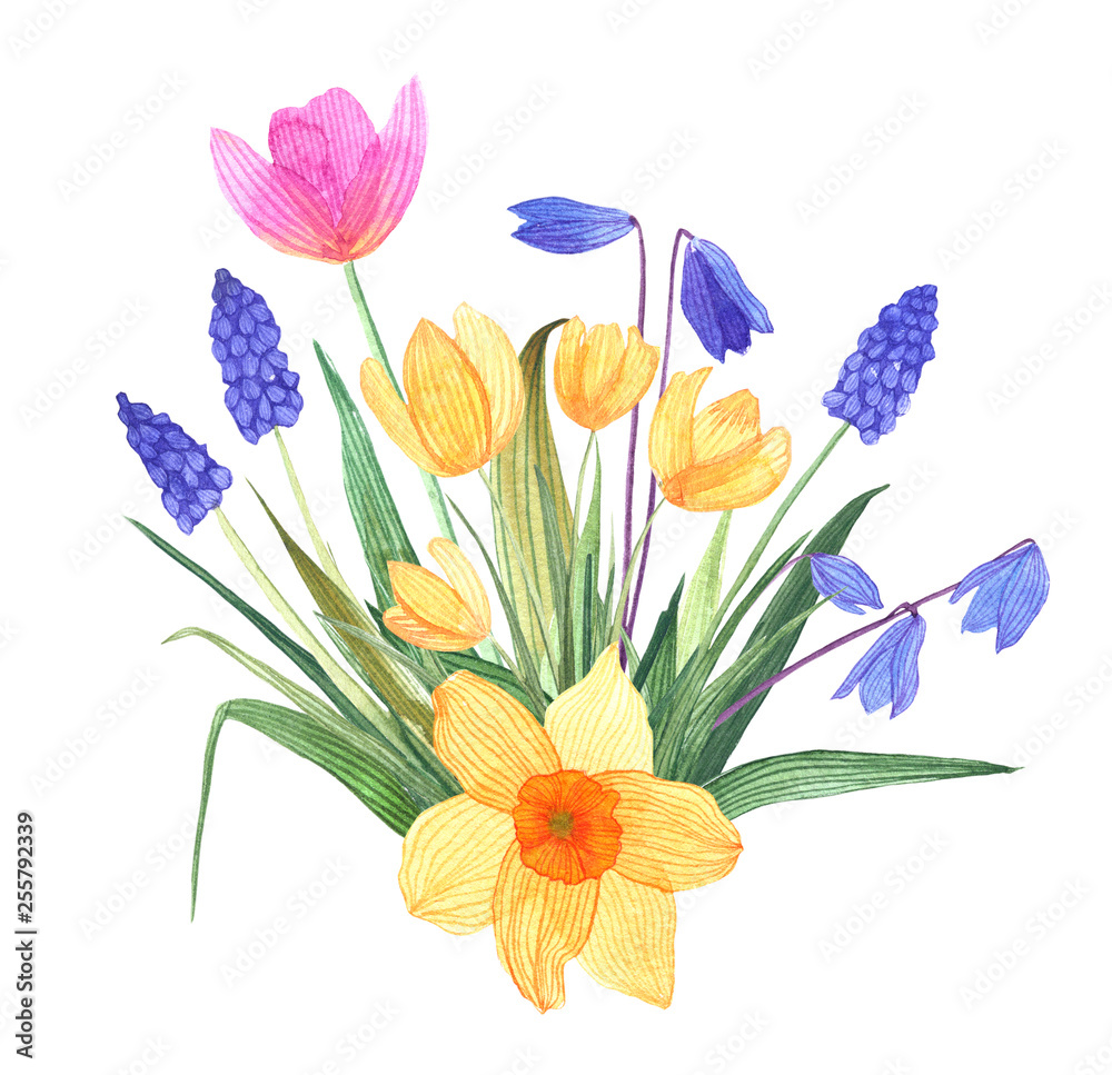 Single Spring Flower Clip Art