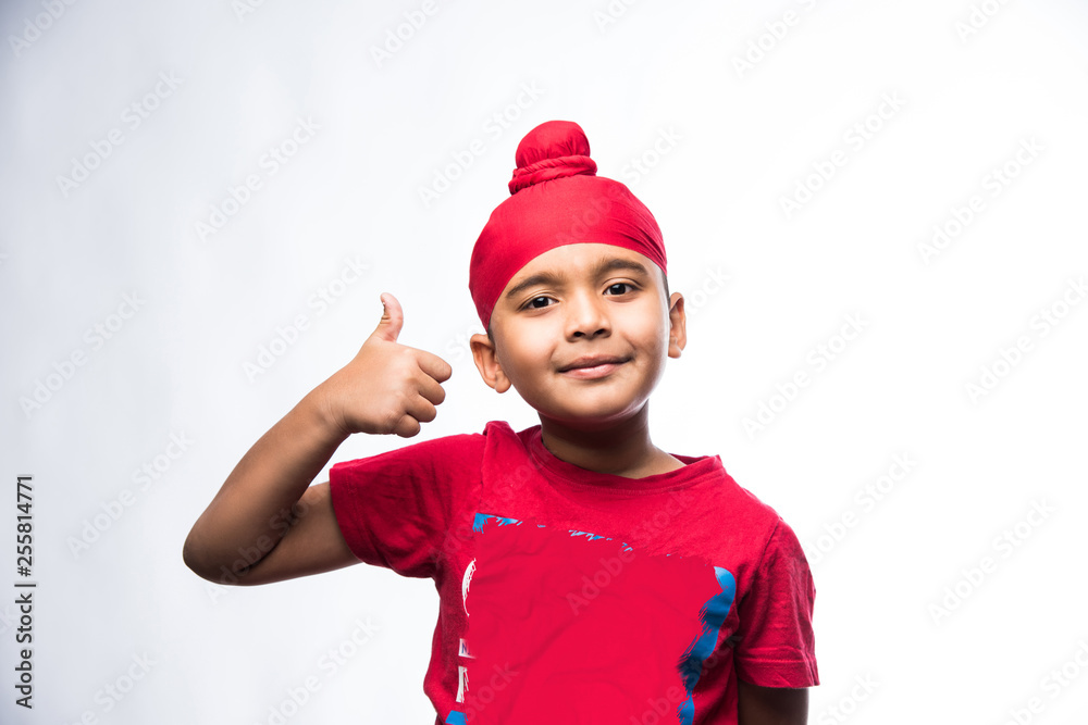 Portrait of Indian Sikh/punjabi little boy with multiple expressions ...