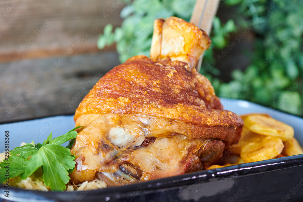 Schweinehaxe Schweinshaxe Oktoberfest Biergarten German Wirtshaus Essen ...