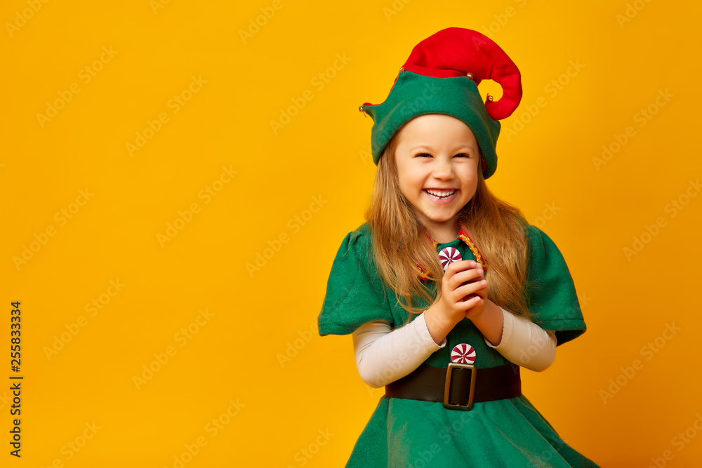 Closeup portrait of sneaky sly cunning wicked child elf, plotting ...