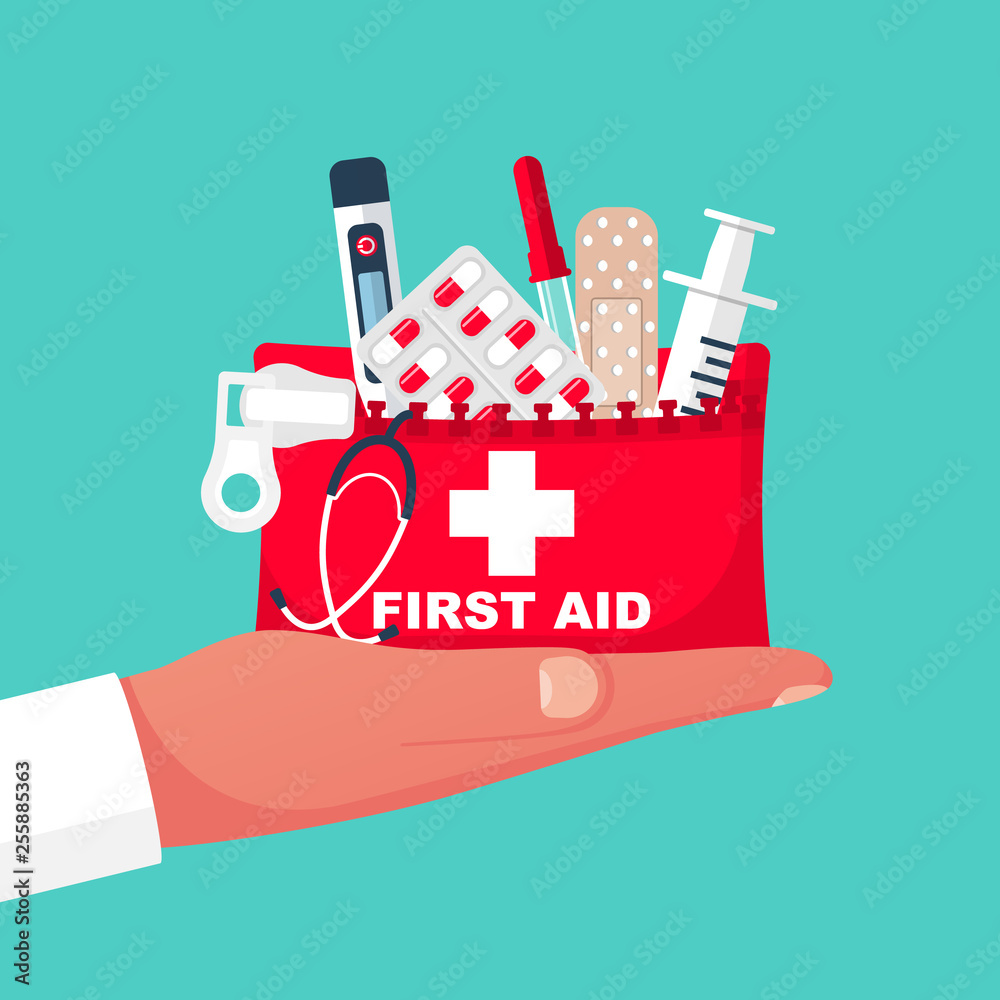 First Aid Kit Sign Template