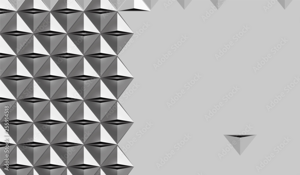 Futuristic triangle background, simply triangle 3d paper, color ...
