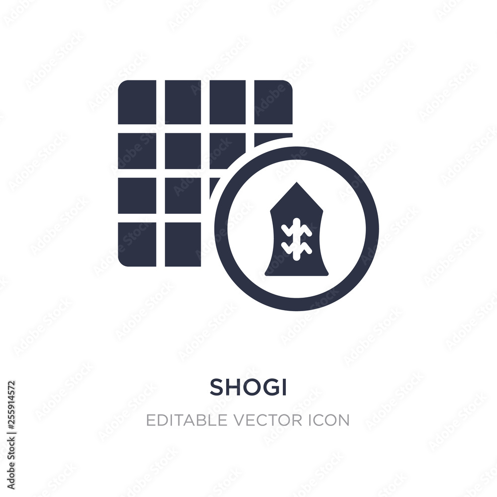 shogi icon on white background. Simple element illustration from ...