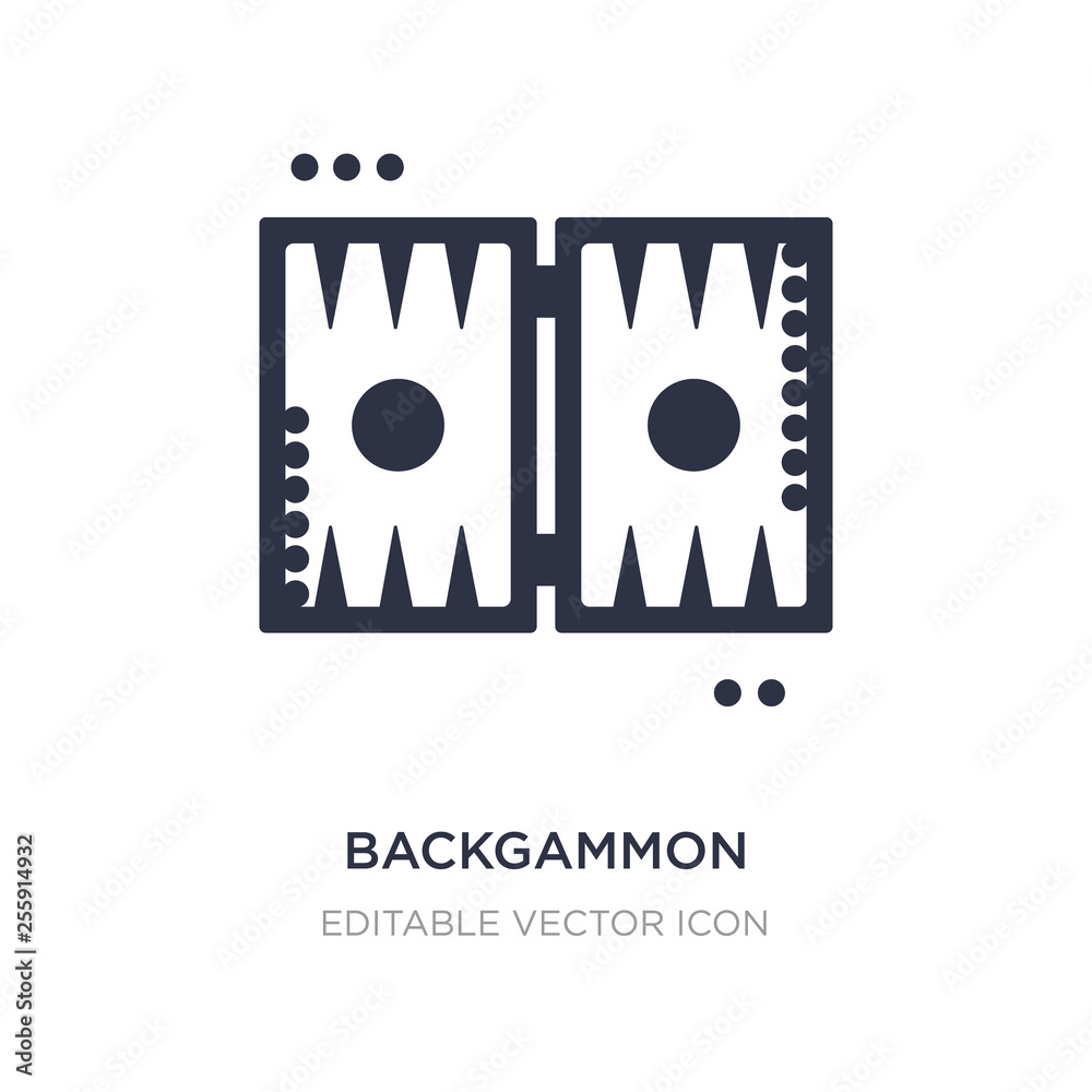 backgammon icon on white background. Simple element illustration from ...