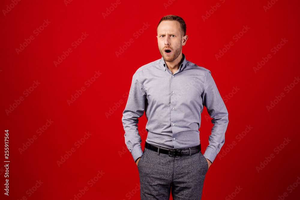 man with confused. emotions, facial expressions, feelings, body ...