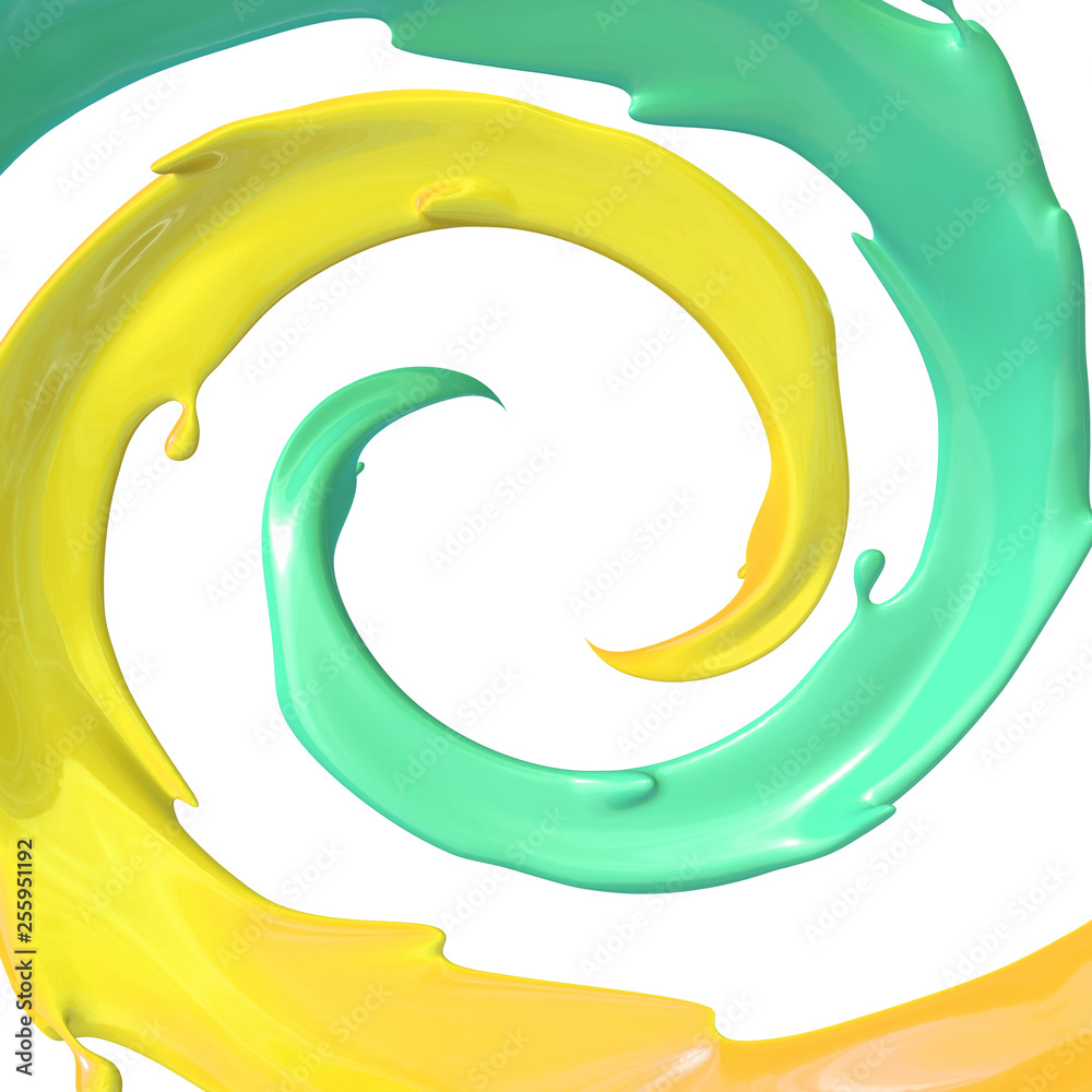 Yellow Swirl Clip Art