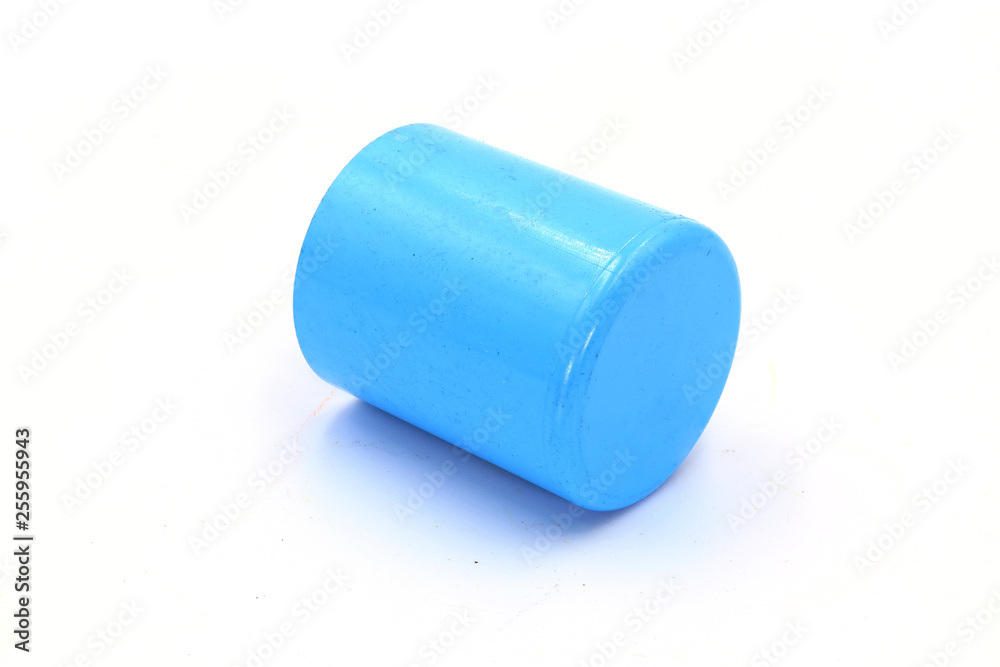 PVC Pipe connections, PVC Pipe fitting, PVC Coupling isolated on white ...