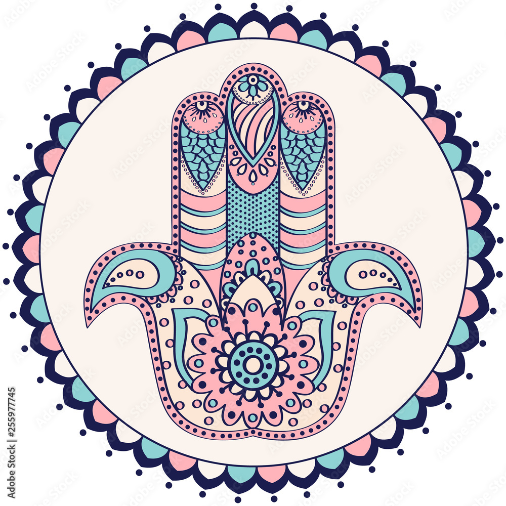 Hindu Hand Symbol Hamsa