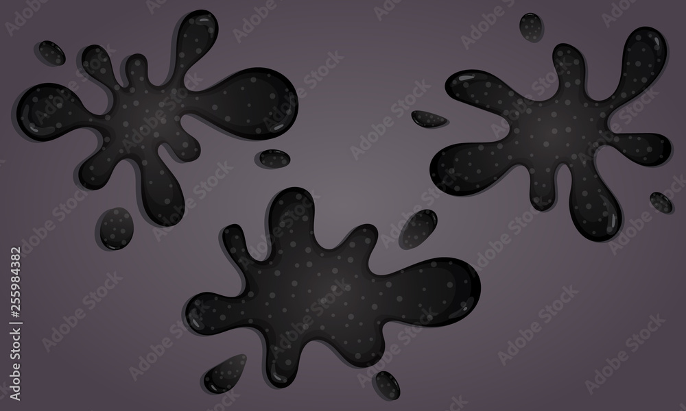 Black slime goo dripping on grey background. Toxic and creepy texture ...