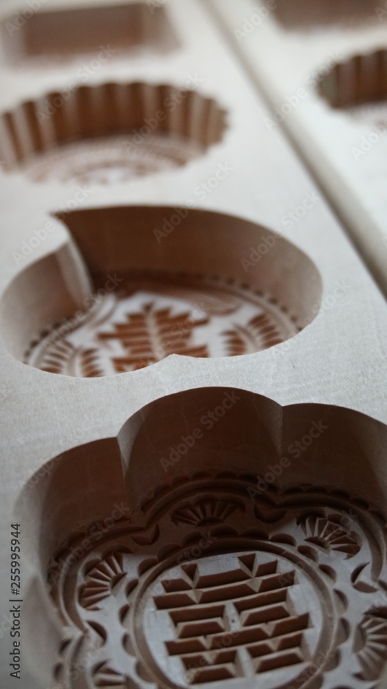 Mould for making Chineses traditional mook cakes Stock Photo | Adobe Stock